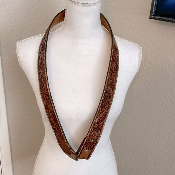 Circle Y | Accessories | Nwot Handtooled Circle Y Belt | Poshmark